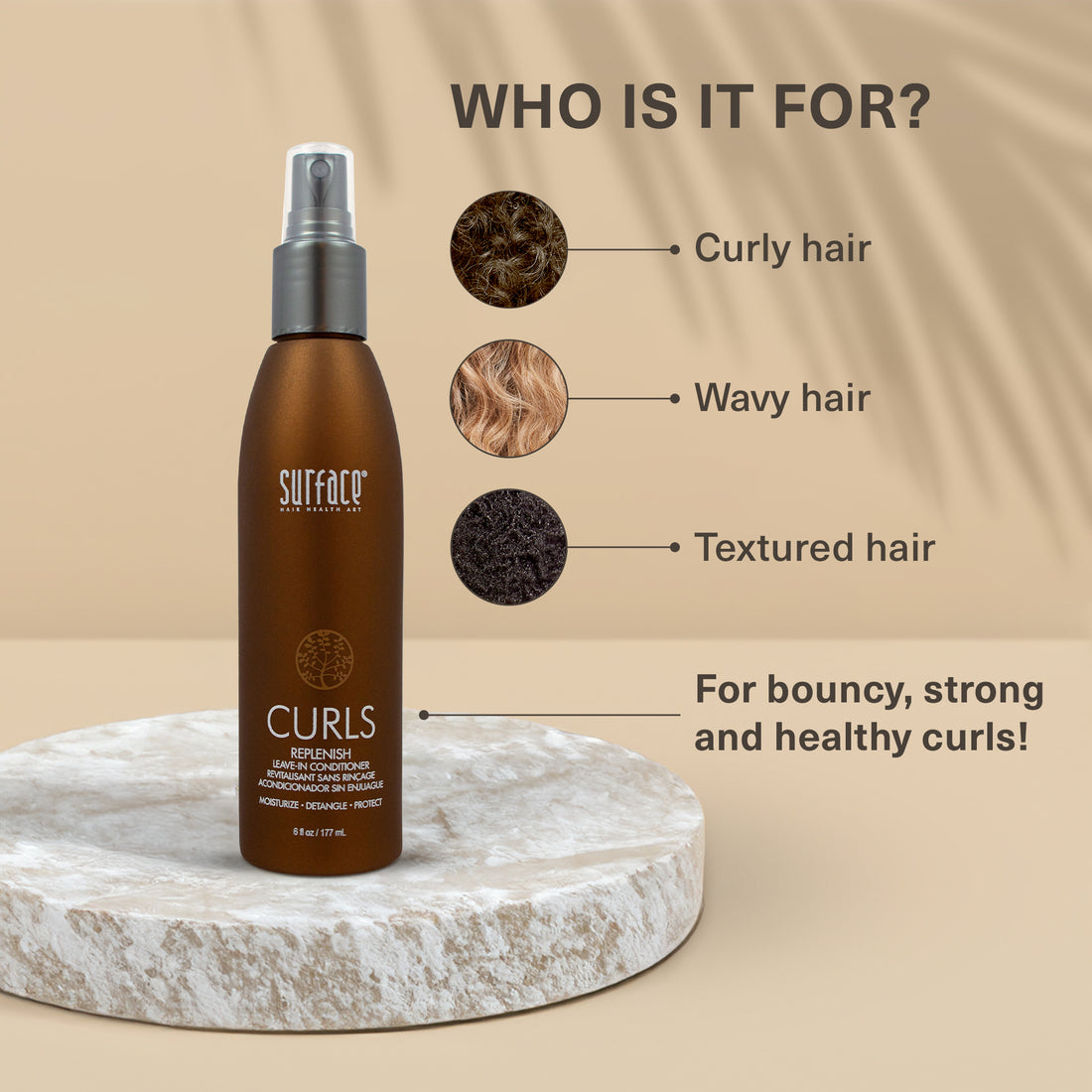 Surface | Curls Replenish | Moisturize, Detangle & Soften – Surface Hair