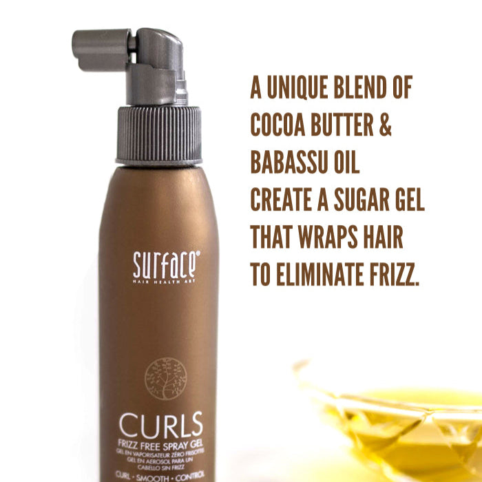 Surface Hair | Curls Frizz Free Spray Gel | Lightweight Control